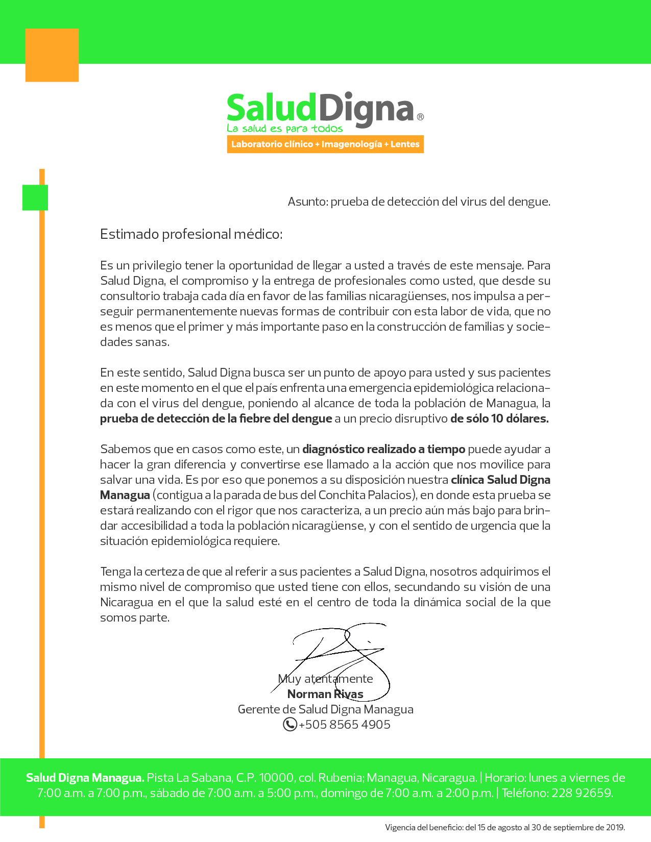 Carta De Buena Salud